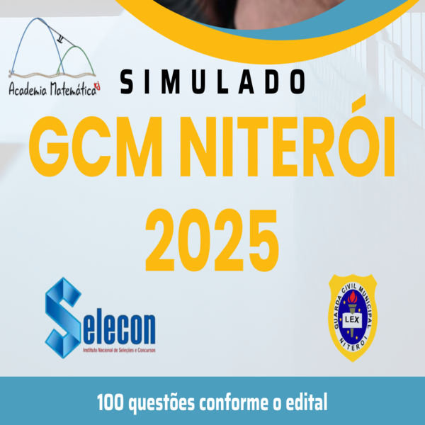 Simulado GCM Niterói/RJ 2025 - Selecon - 100 questões - Rielson Fra...