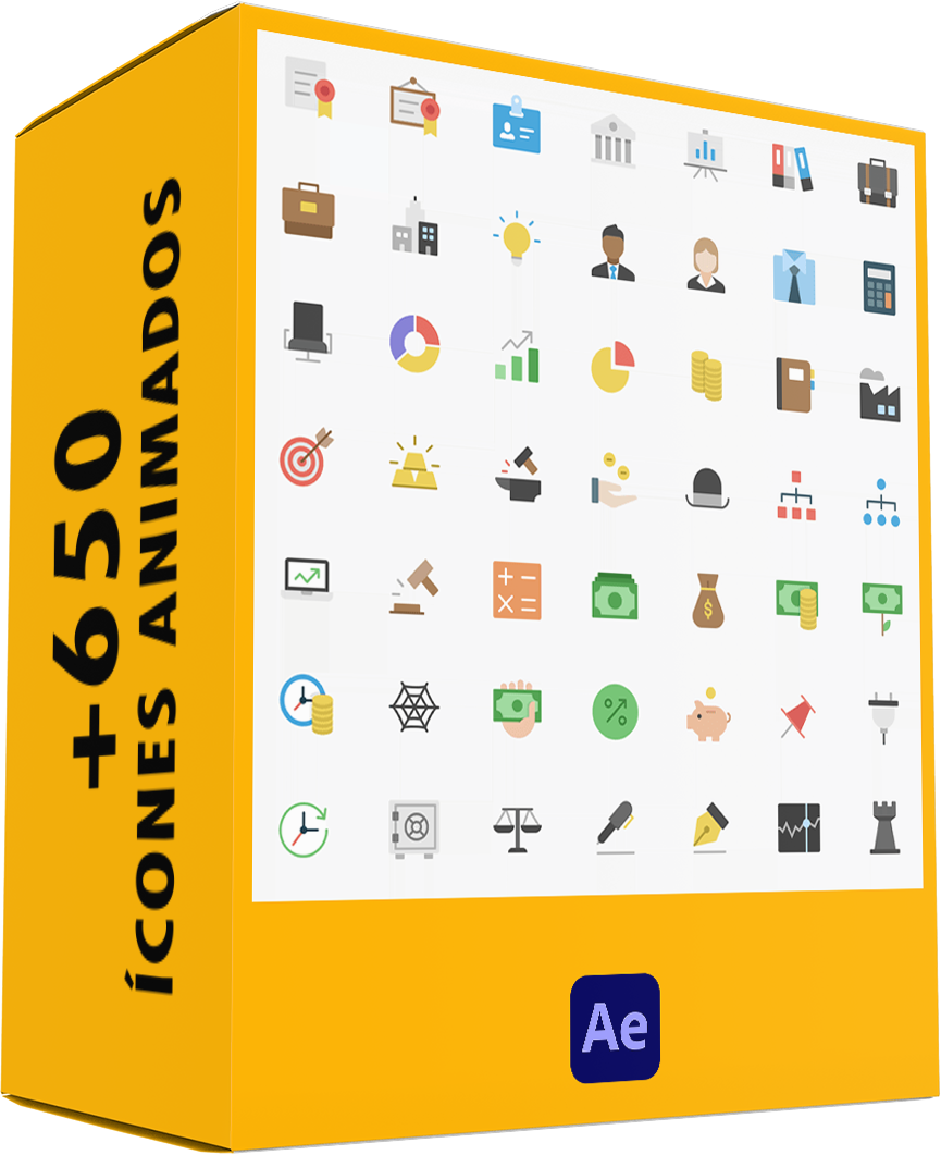 +650 Ícones animados