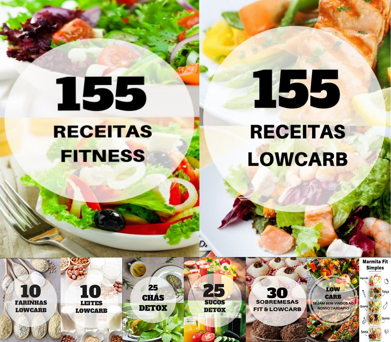 400 Receitas - Fitness, Low Carb, Detox, Exercícios e muito mais