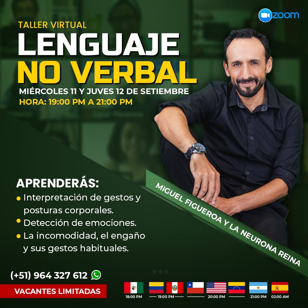 Taller Virtual Presencial: Lenguaje No Verbal con Miguel Figueroa