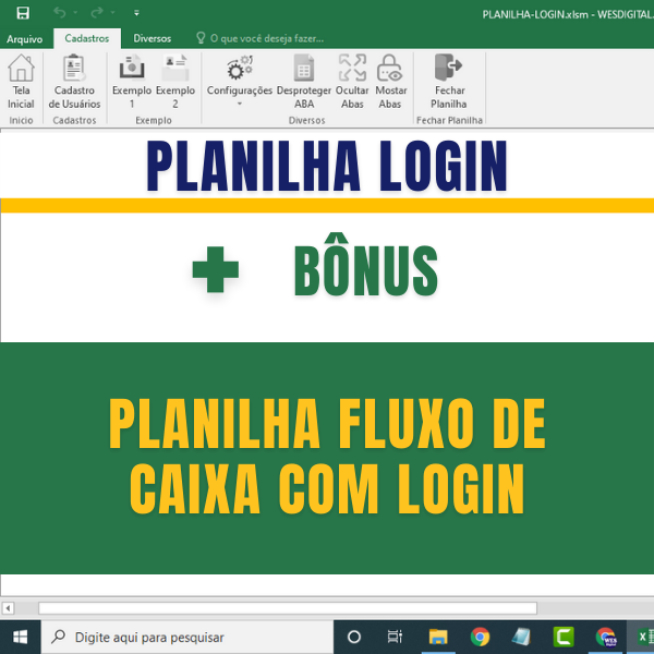 Planilha Login Excel VBA
