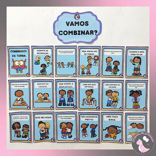 VAMOS COMBINAR?- NOSSOS COMBINADOS -PAINEL - Lojinha do Professor