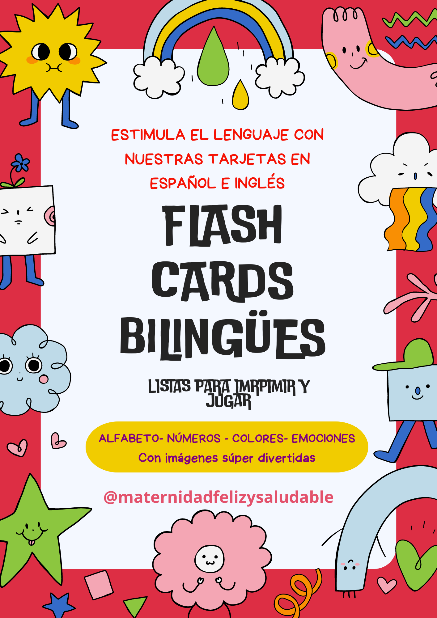 Flash Cards Bilingües: Estimulación del Lenguaje para Pequeños Expl...