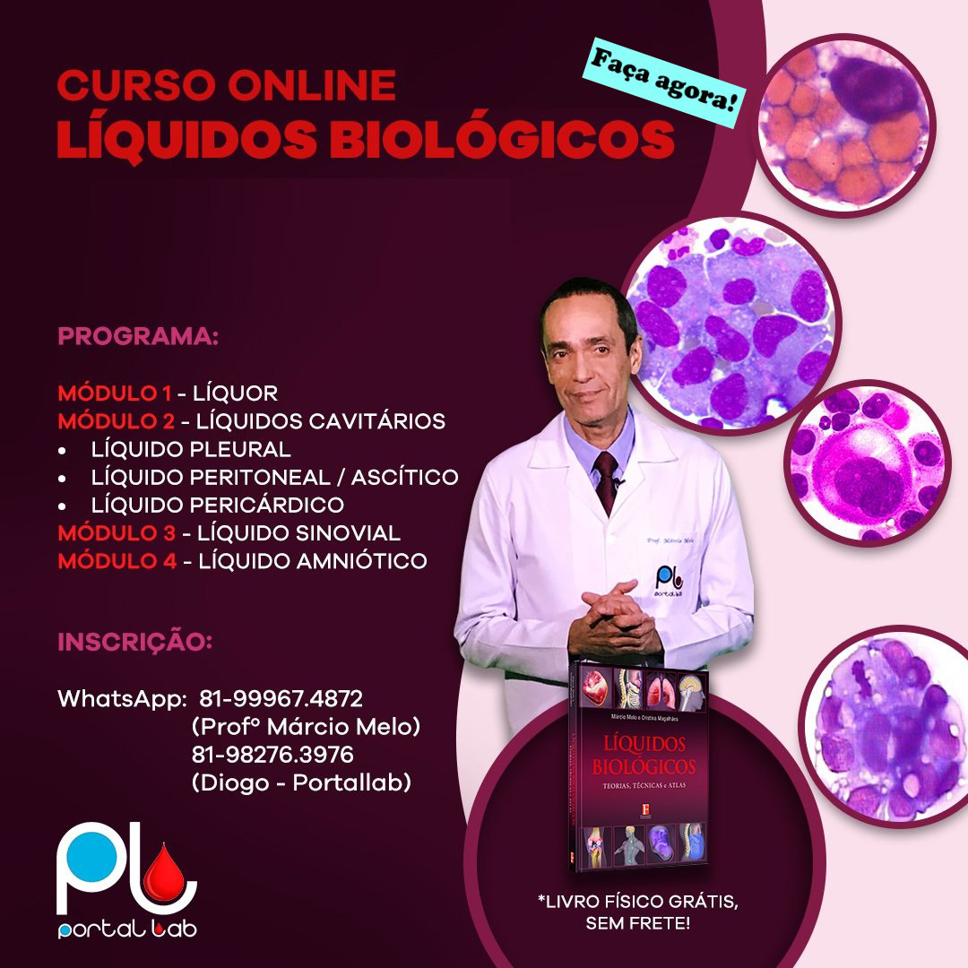 Líquidos Biológicos - Curso online + Livro digital - Portal Lab Cur...