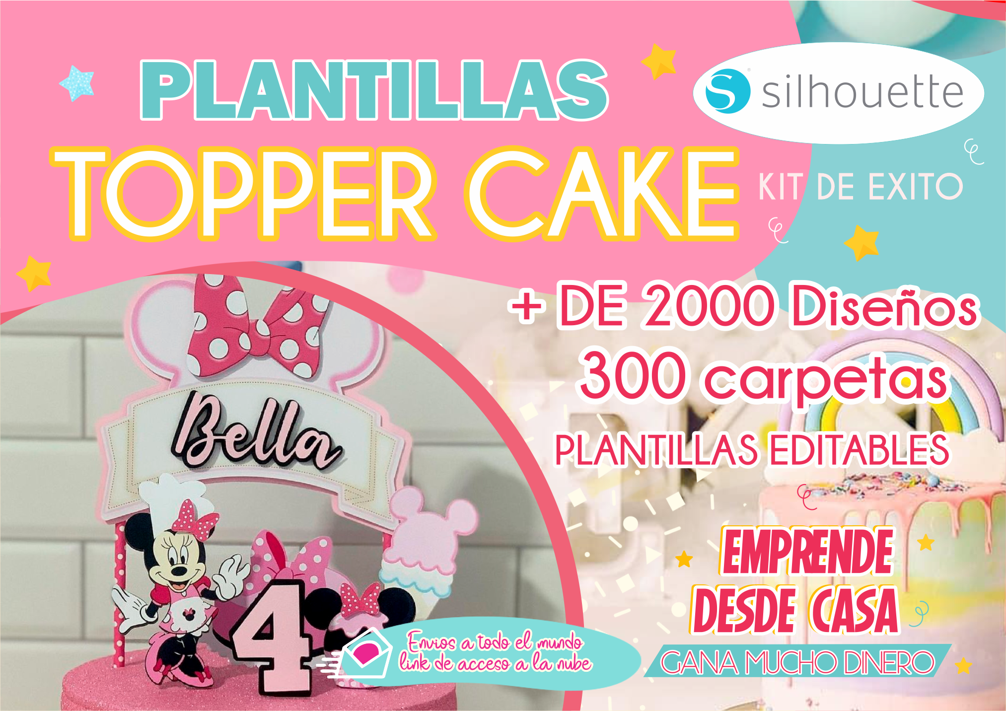 kit 2000 archivos descargables de cake toppers - Gualpi digital | H...