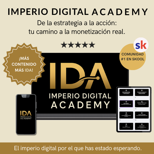 Imperio Digital Academy - IDA - PRODUCTOS MAS | Hotmart