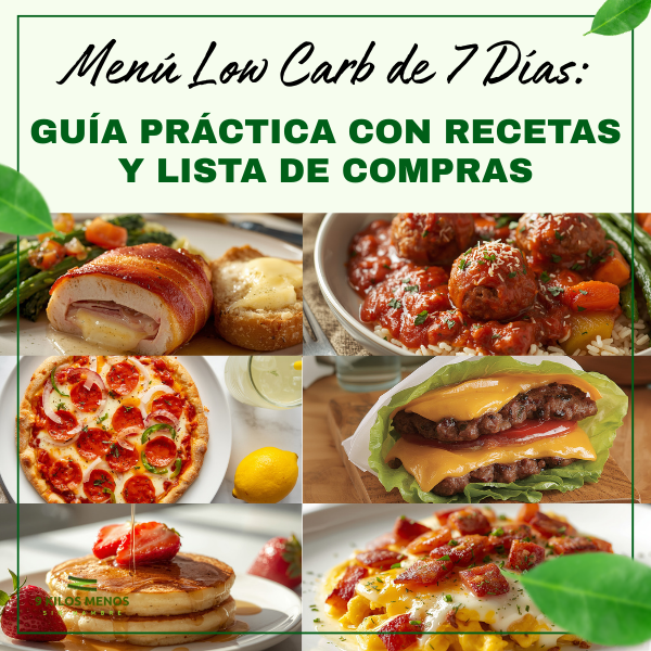 Menú Low Carb de 7 Días – Guía práctica con recetas y lista de comp...