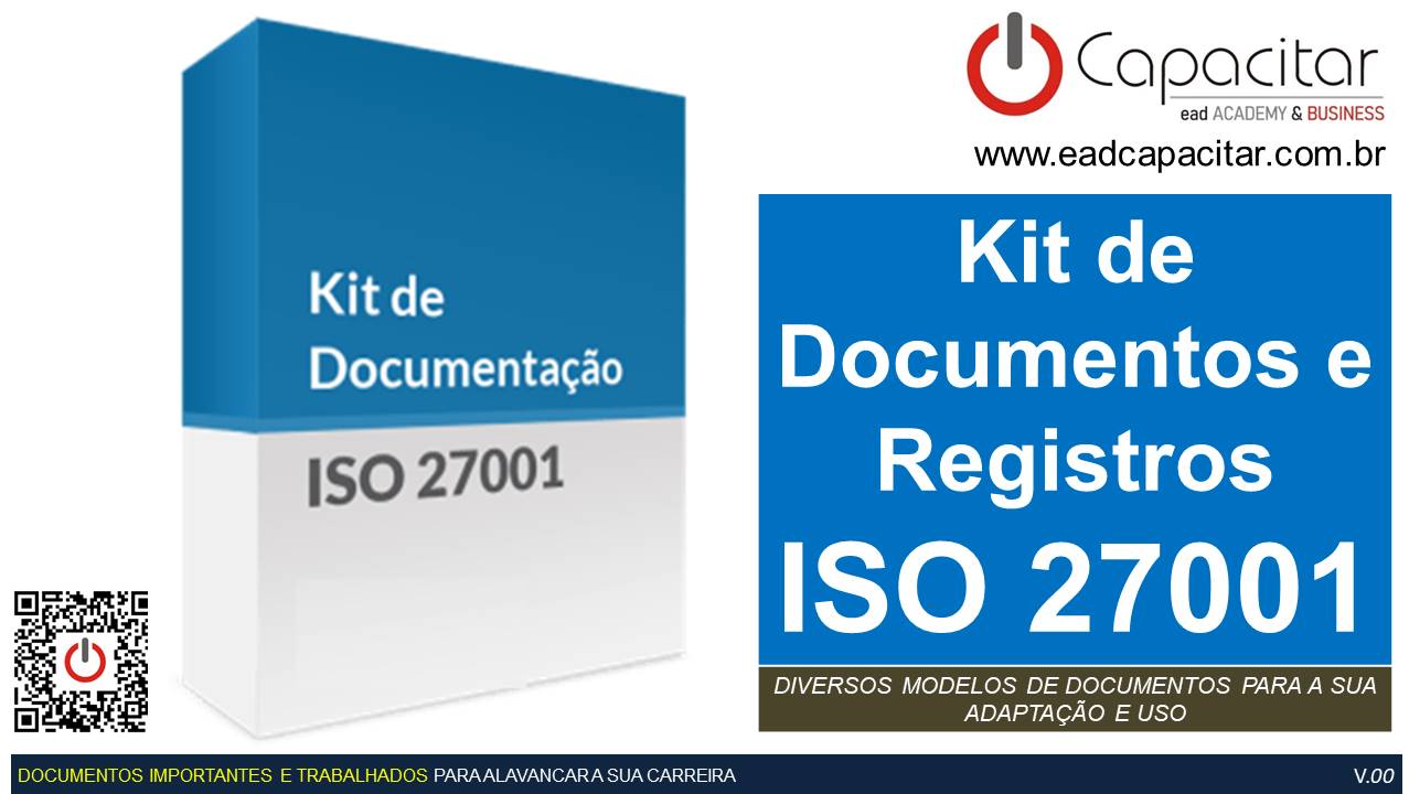 Kit de Documentos e Registros NBR ISO/IEC 27001:2013 - Diversos Mo...
