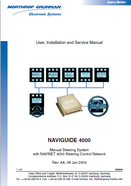 Service manual Navipilot 4000 Sperry Marine
