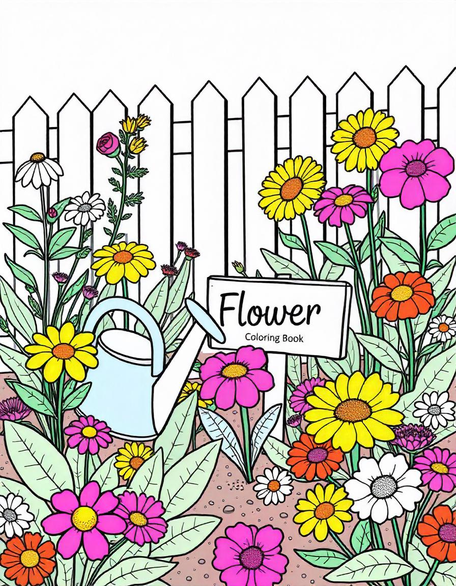 Flower - Coloring Book - Carlos | Hotmart