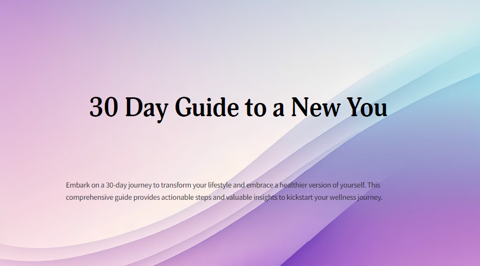 30 Days to a New You