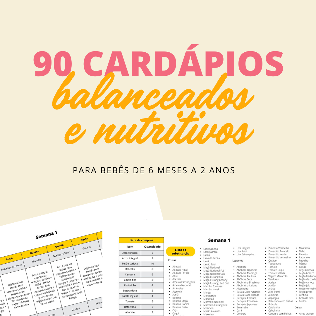 90 Cardápios para todos os bebês