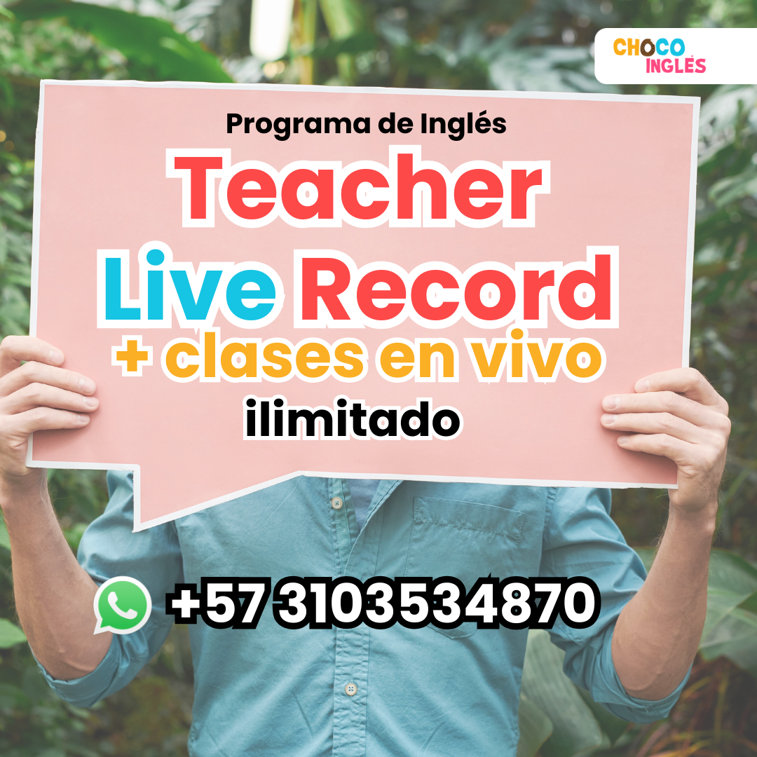 Teacher Live Record + 4 Clases en Vivo Semanales (2 días a la Seman...