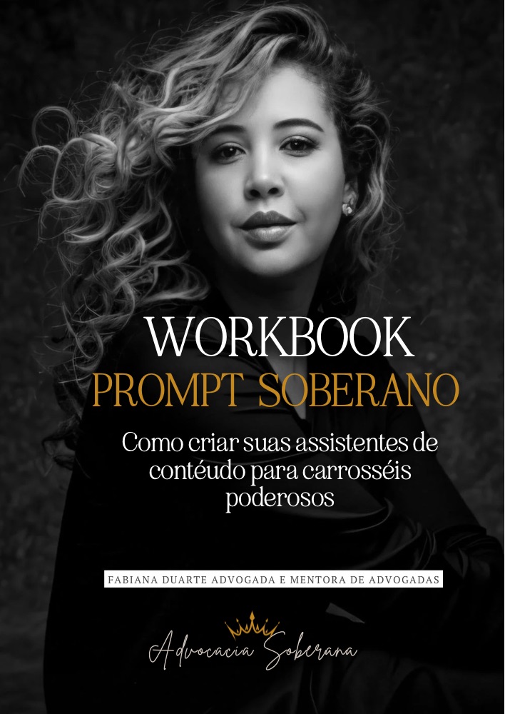 Workbook Prompt Soberano - fabiana augusto duarte | Hotmart