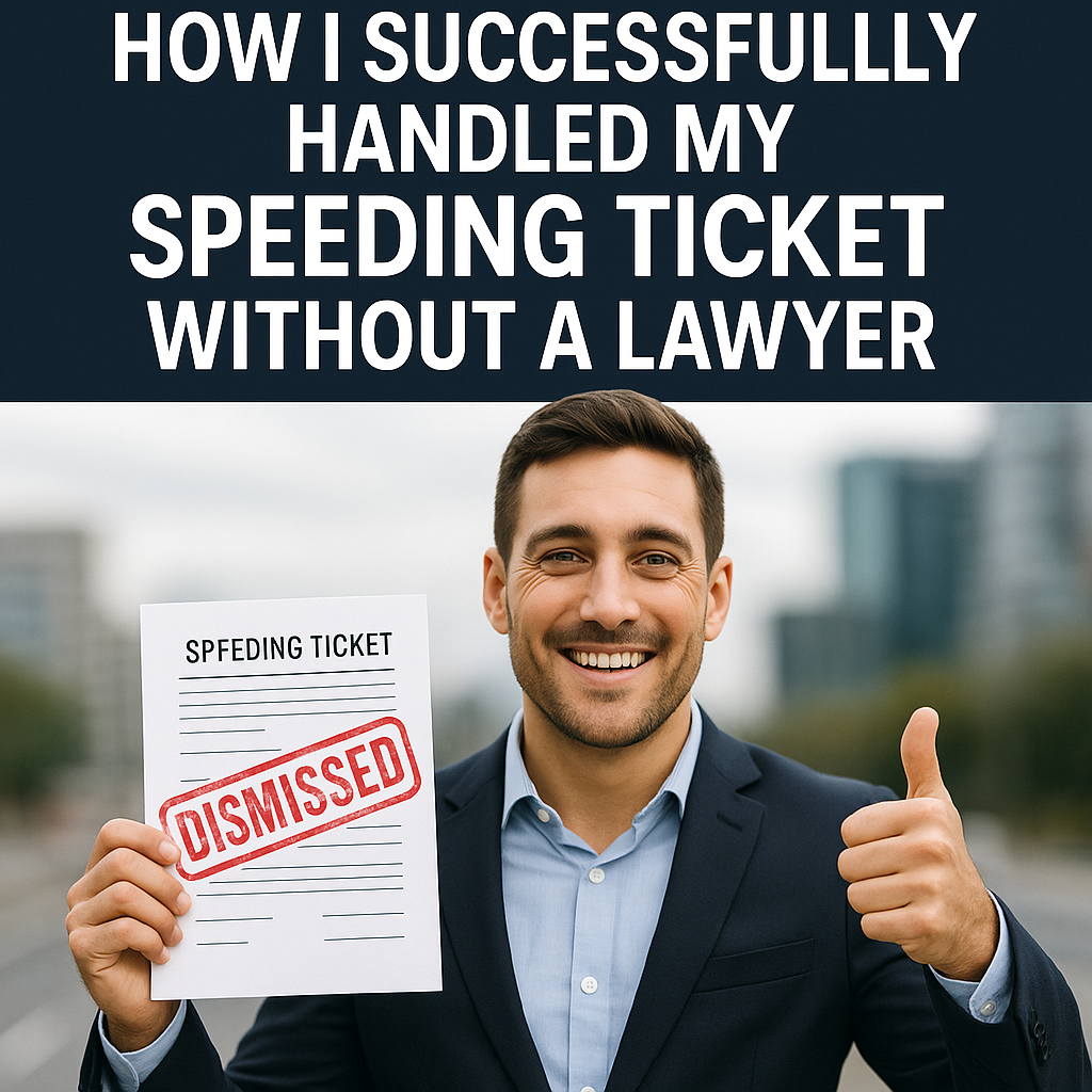 These is how I successfully handled my speeding ticket without a lawyer