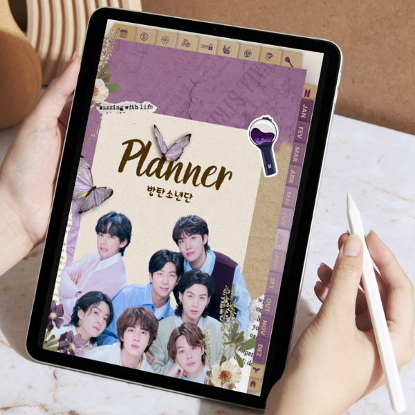 Planner Digital Interativo BTS - Plannerlândia | Hotmart