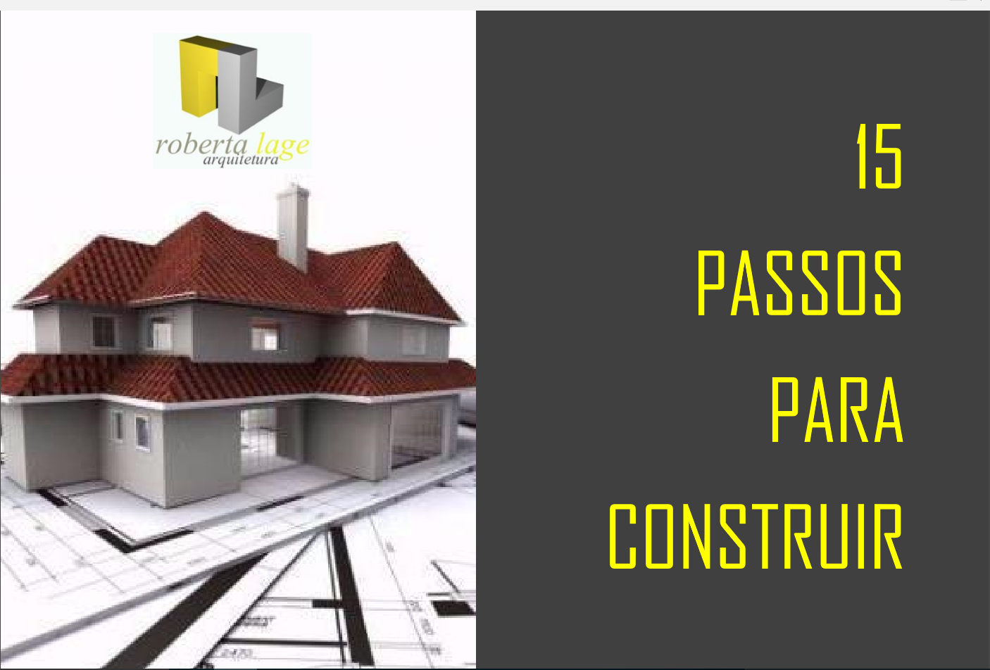 15 PASSOS PARA CONSTRUIR