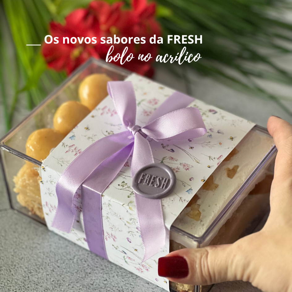 BOLO NO ACRILICO - novos sabores da FRESH - Fresh Treinamentos | Ho...