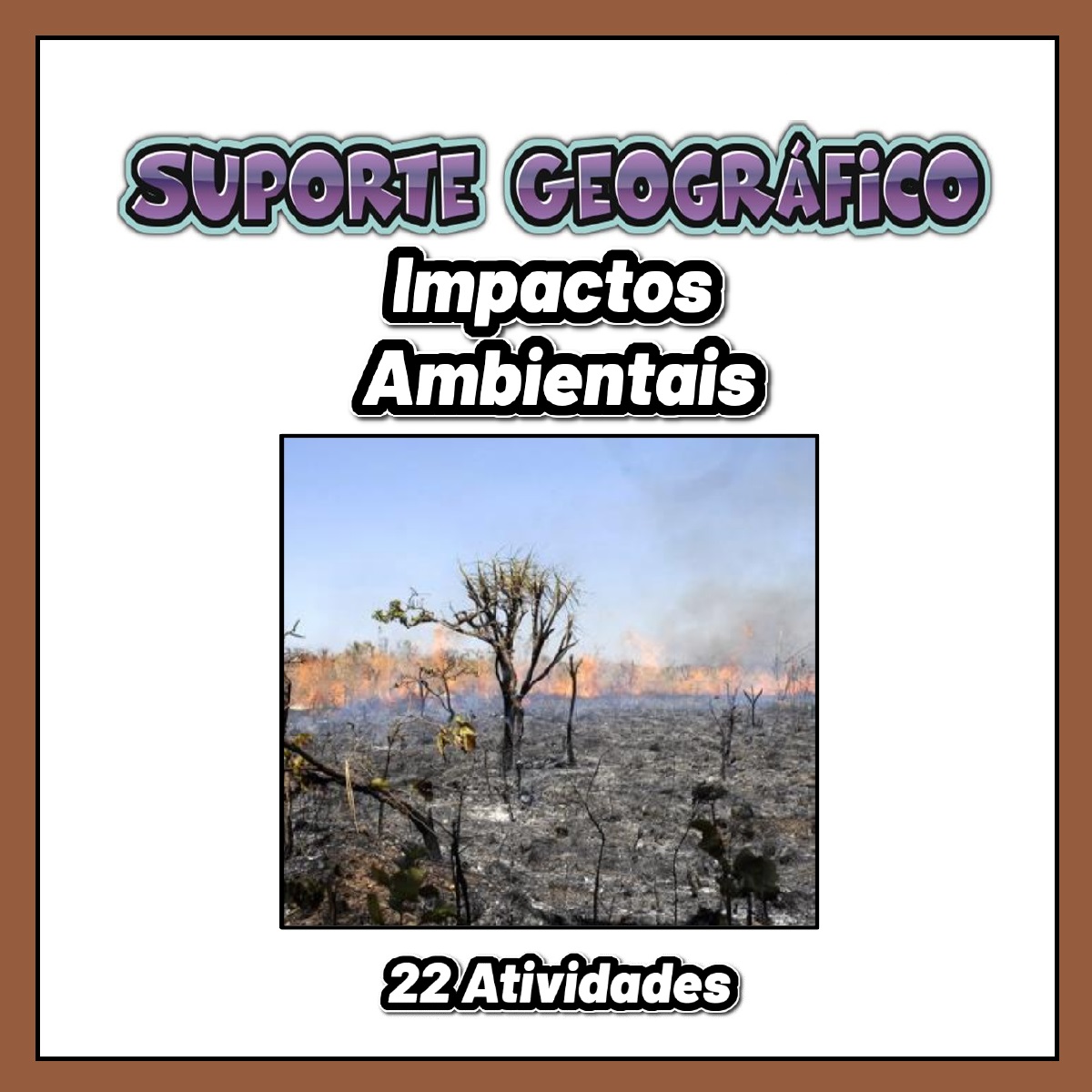 22 Atividades sobre Impactos Ambientais 🔥 - Suporte Geográfico | H...