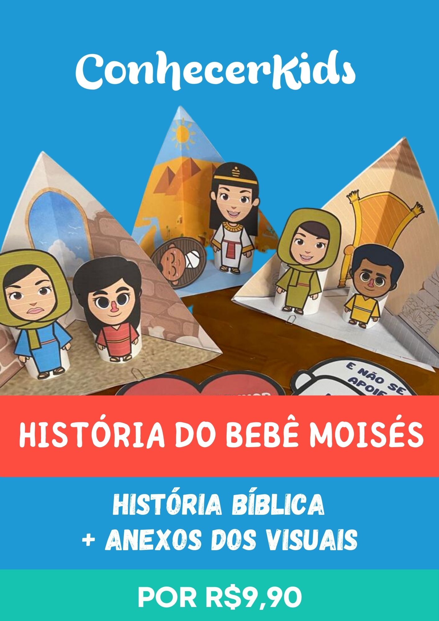 4-HISTÓRIA DO BEBÊ MOISÉS - CONHECER KIDS | Hotmart