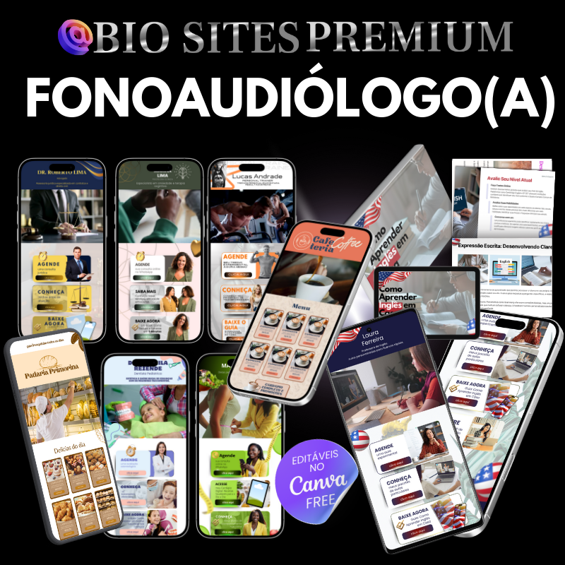 Pack BioLink Premium para Fonoaudiólogo(a) - MC Design Feed com A...