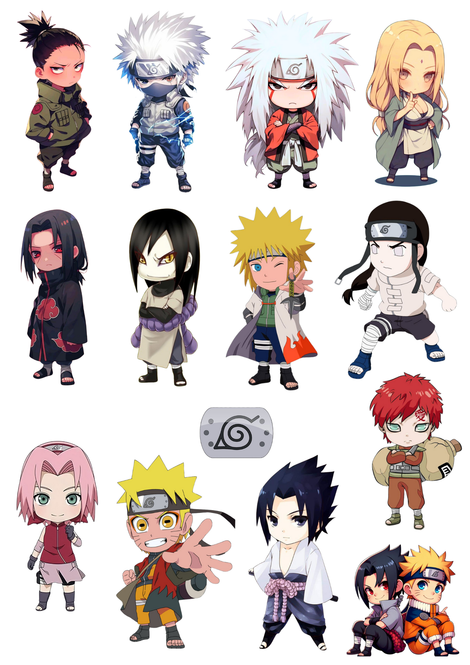 Cartela de adesivos Naruto - Maria Lucia | Hotmart