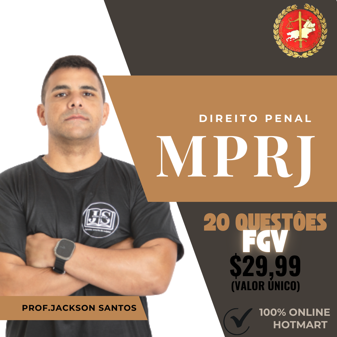 MPRJ: Direito Penal - Prof. Jackson dos Santos | Hotmart