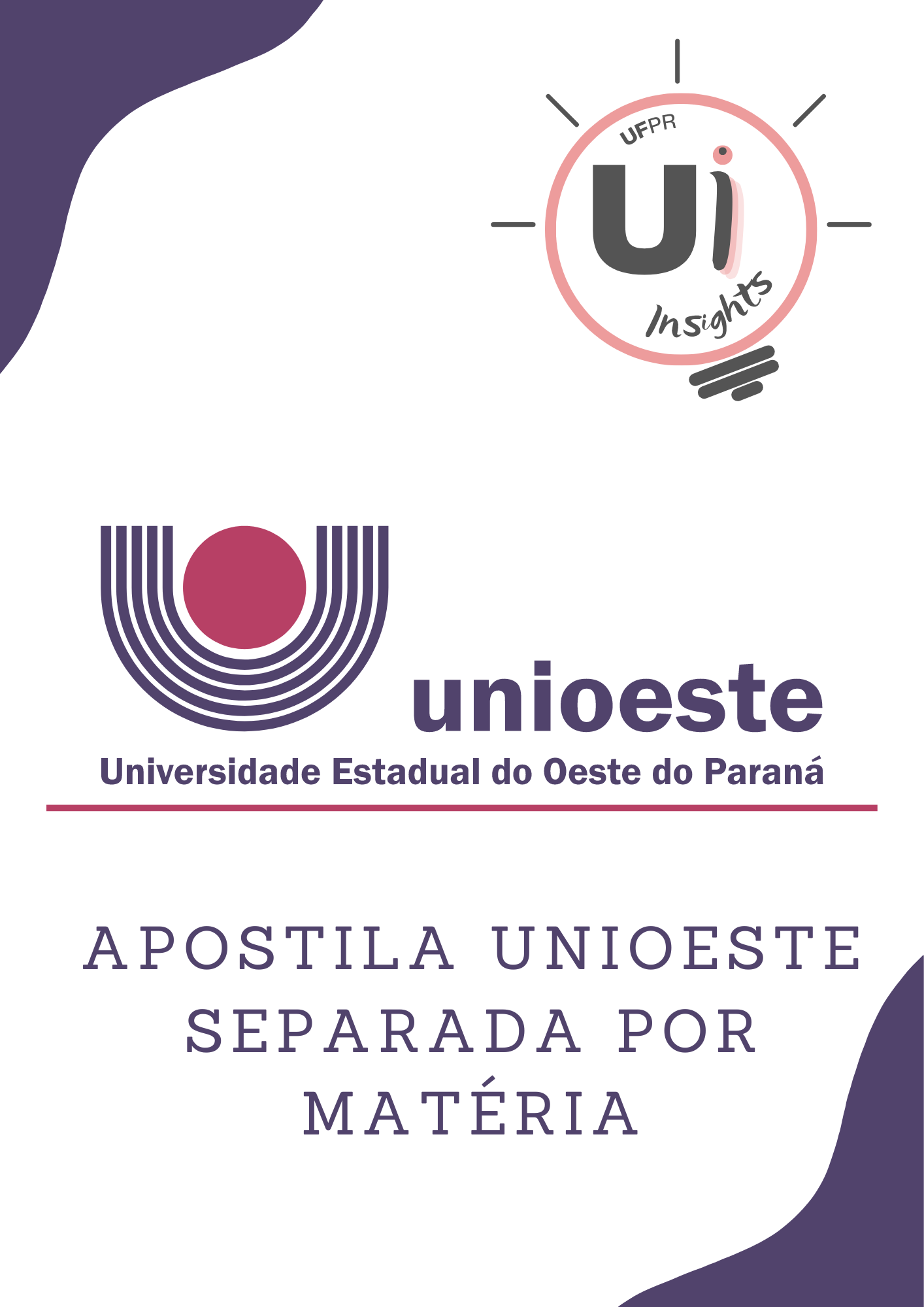 Apostila UNIOESTE separada por matéria - Ufpr Insights | Hotmart