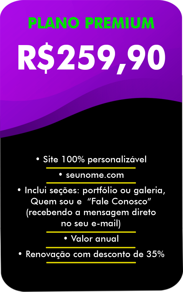 Site de Redirecionamento - Plano Premium