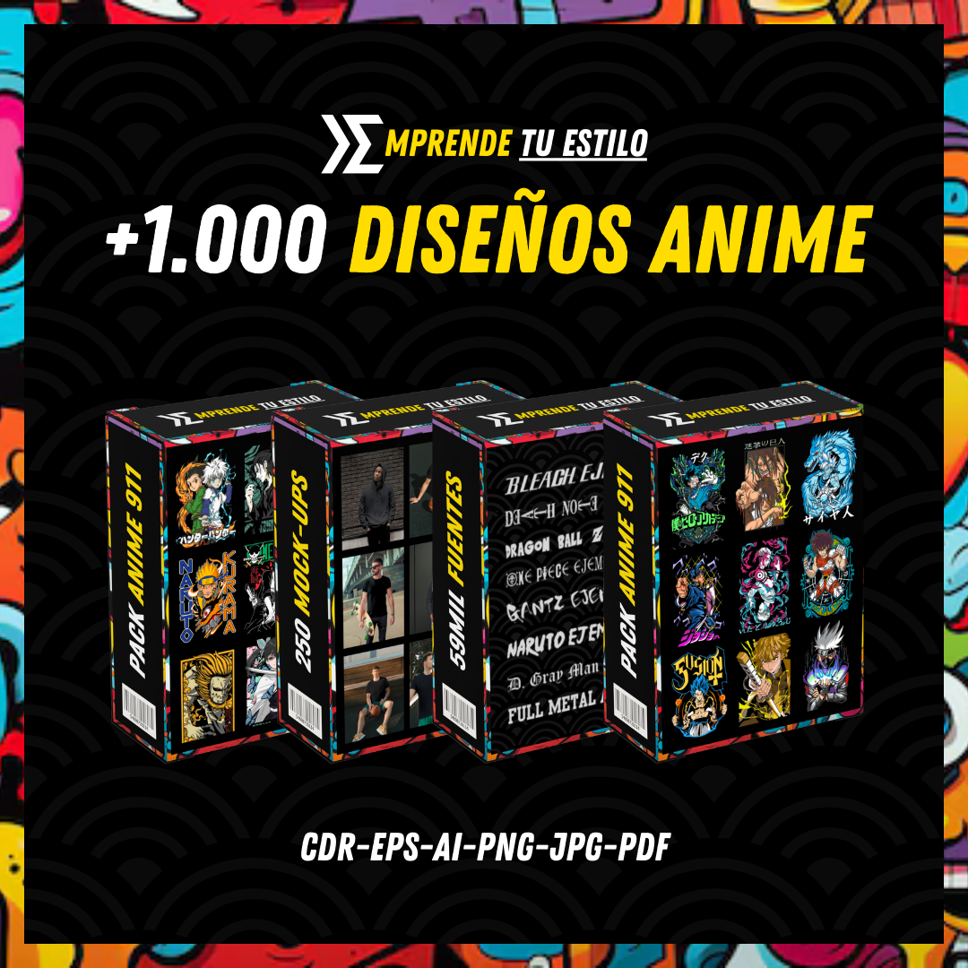 Mega Anime Brand Pack - Derlis Arturo Portillo Santander | Hotmart