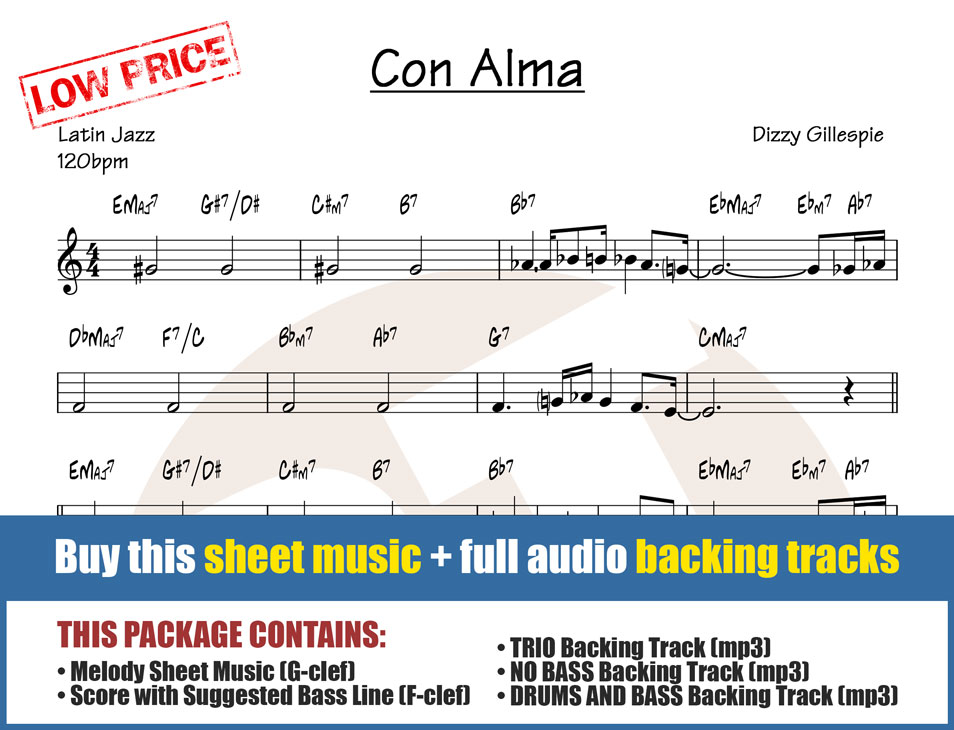 Con Alma (Sheet Music + Backing Tracks)
