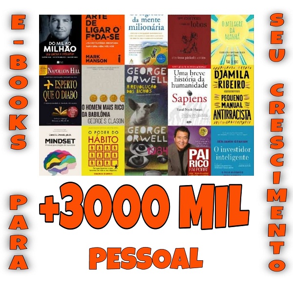 Mais de 3000 MIL e-books