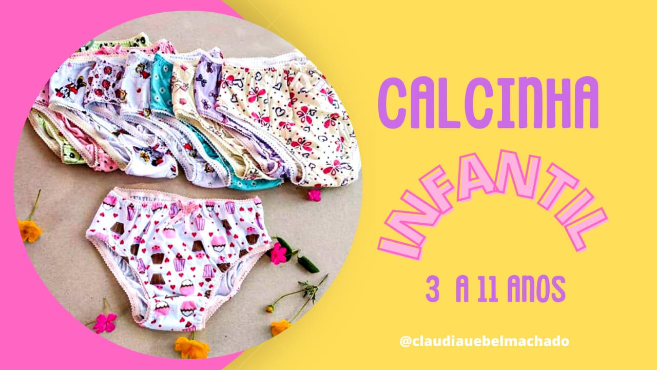 MODELAGEM CALCINHA INFANTIL P-M-G IMPRESSÃO PDF A4 - Cláudia Uebel ...