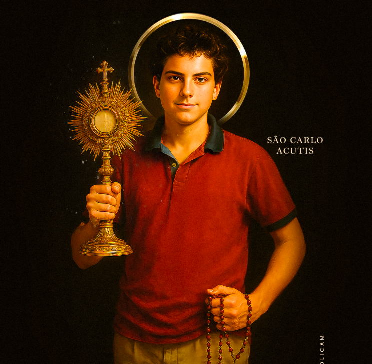 SÃO CARLO ACUTIS - POSTER - Gabriel Bernardo Designer | Hotmart