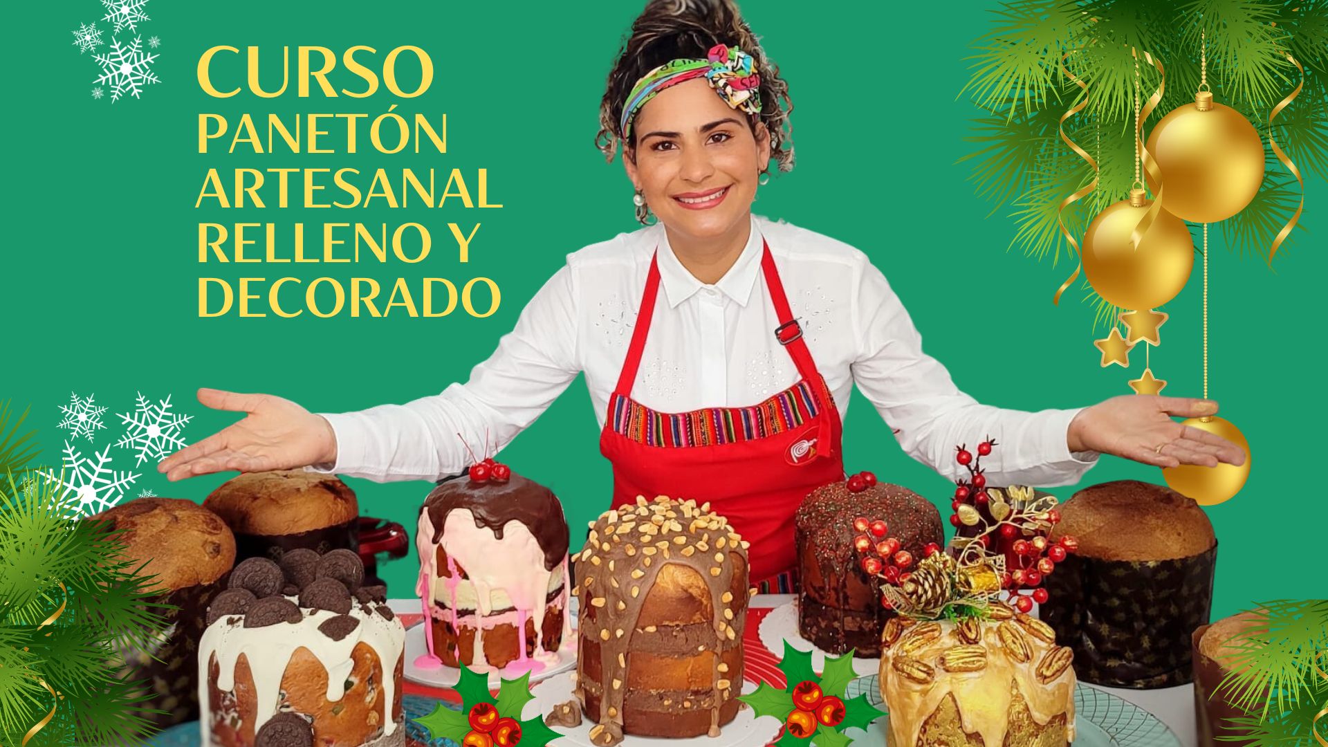 Panetón Artesanal Relleno y Decorado - Juliana La Brasilera | Hotmart