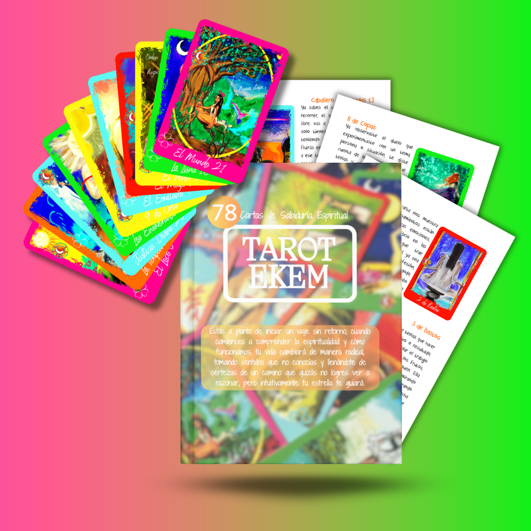 Libro Original del Tarot EKEM con Significados e Ilustraciones + Guías ...