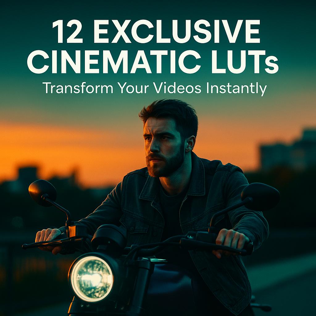 The Ultimate LUT Vault – Mega Pack with 12 Exclusive Cinematic LUTs