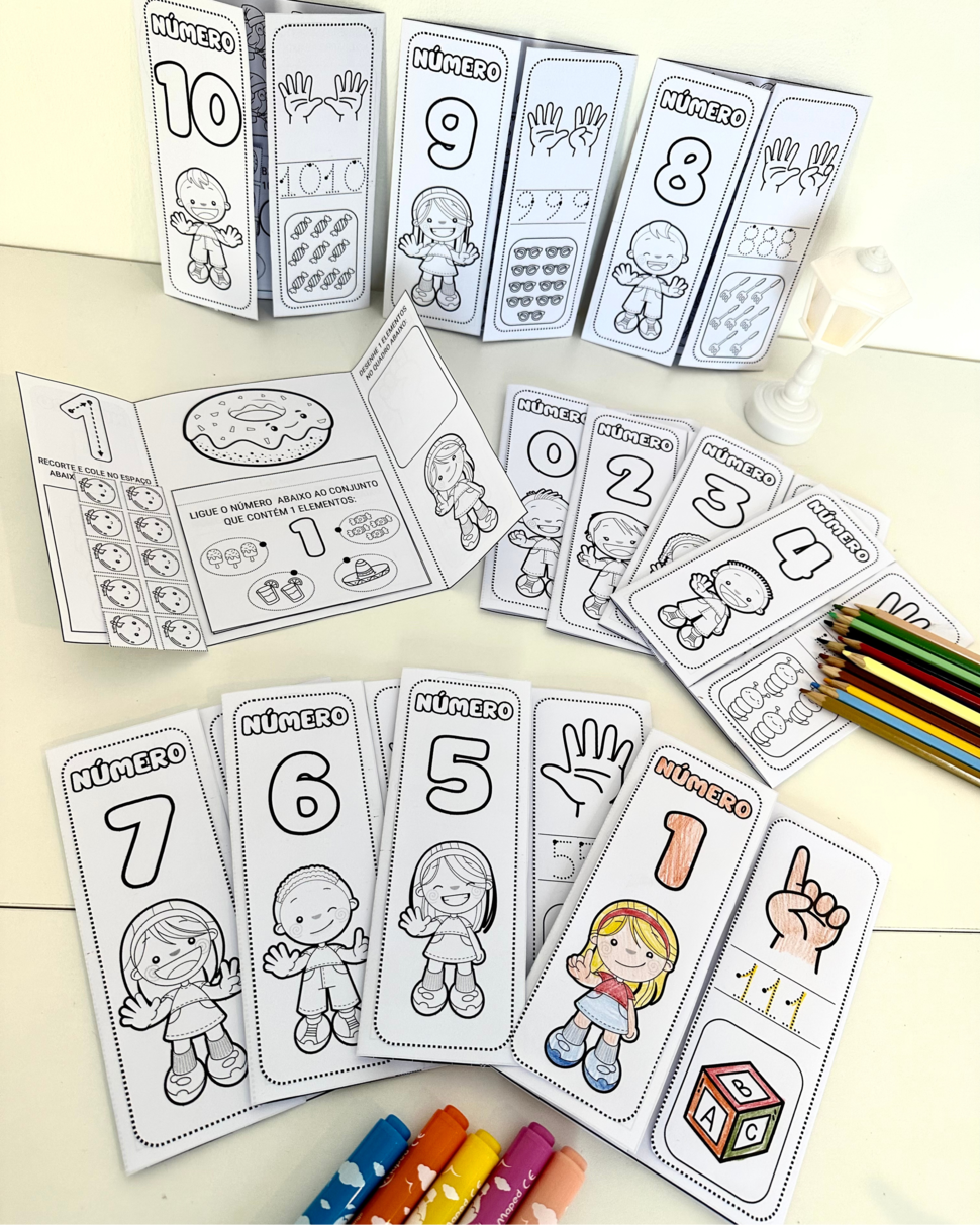 Lapbook Numerais de 0 a 10 - Lia Atividades | Hotmart