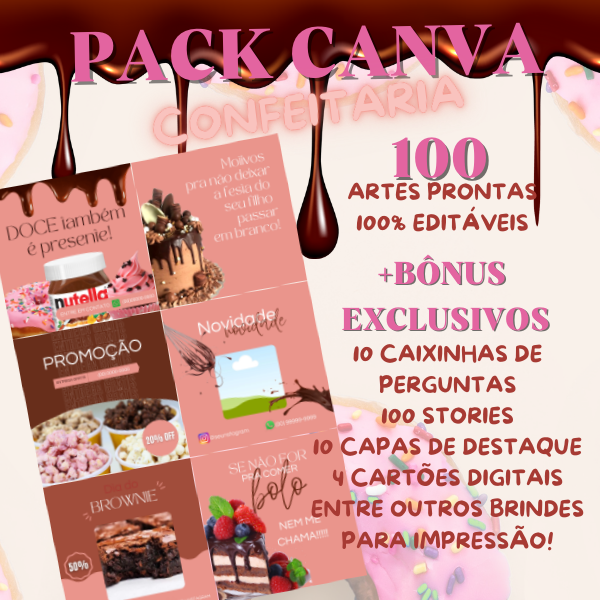 PACK CANVA CONFEITARIA