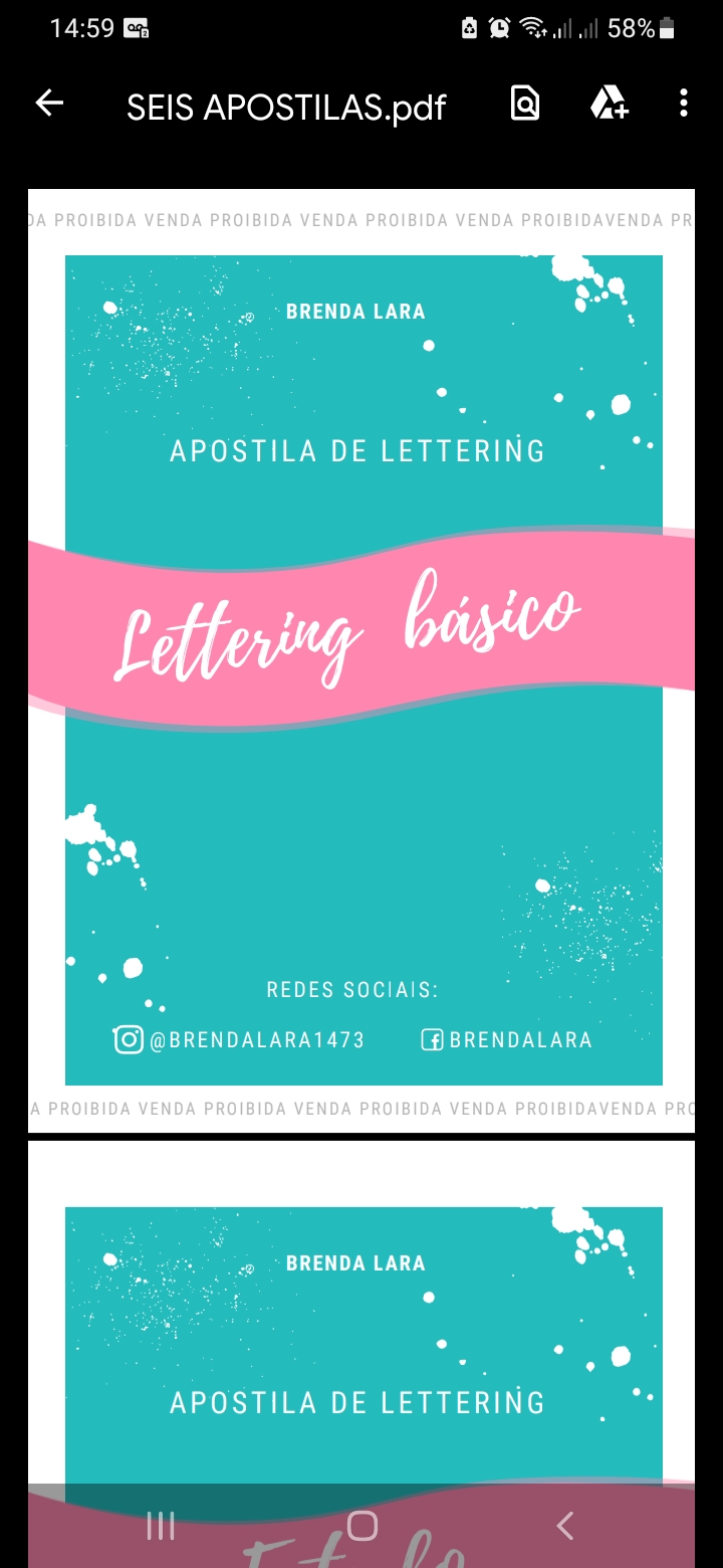 Seis apostilas de Lettering em uma - Brenda Lara | Hotmart