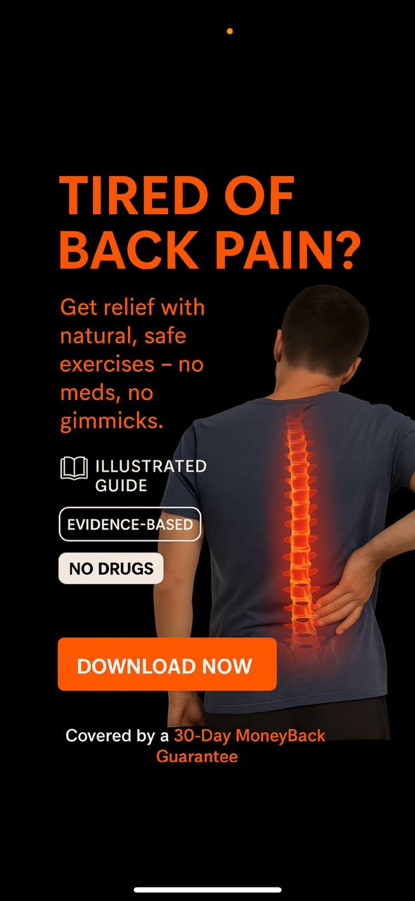Natural Relief: Safe and Practical Ways to Reduce Back Pain at Home