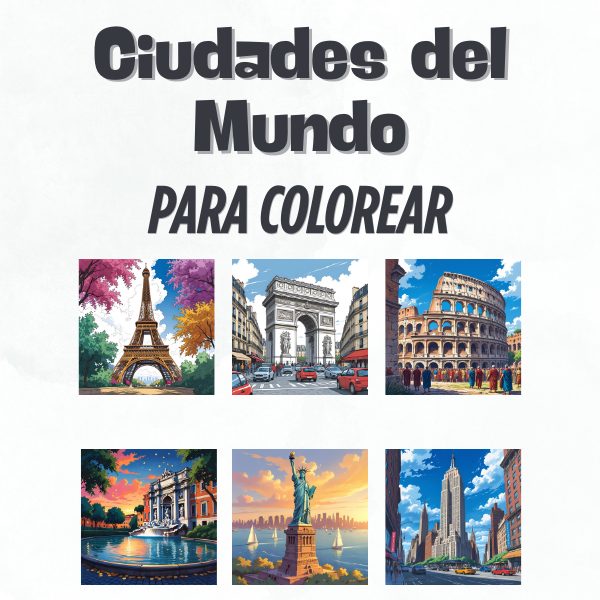 Colorea el Mundo: ¡Un Viaje Épico por Ciudades Fascinantes! - Manue...
