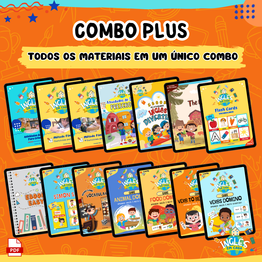 Combo Plus Inglês em Casa