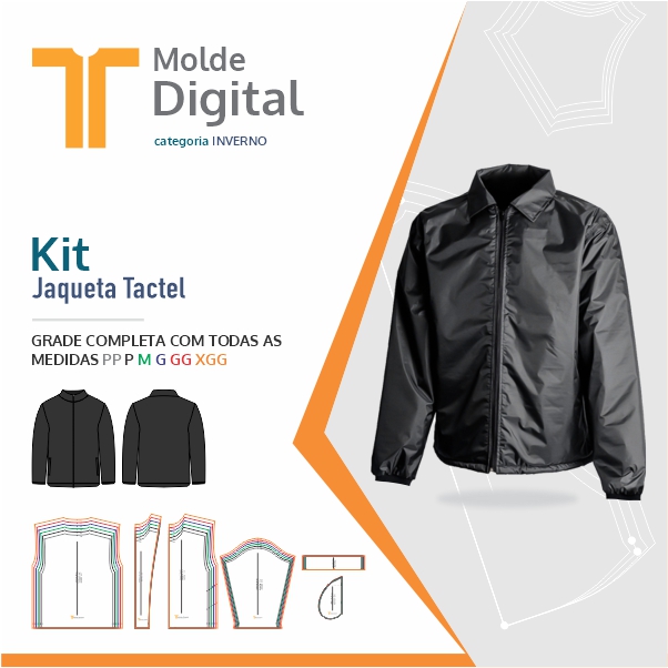 kit molde Digital Jaqueta Tactel - Ivan Monteiro | Hotmart