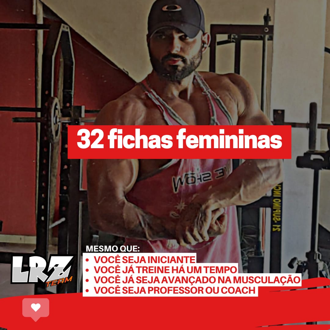 32 fichas de treino femininas - Lorhan Carvalho TREINADOR | Hotmart