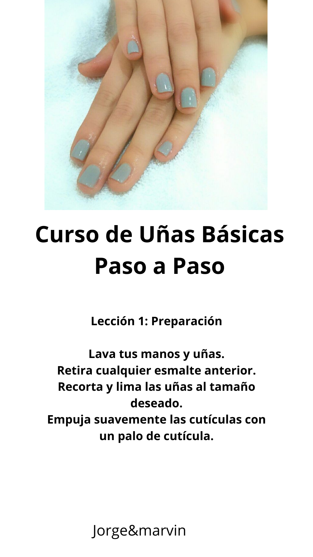 Curso de Uñas Básicas Paso a Paso - Jorge Cruz | Hotmart