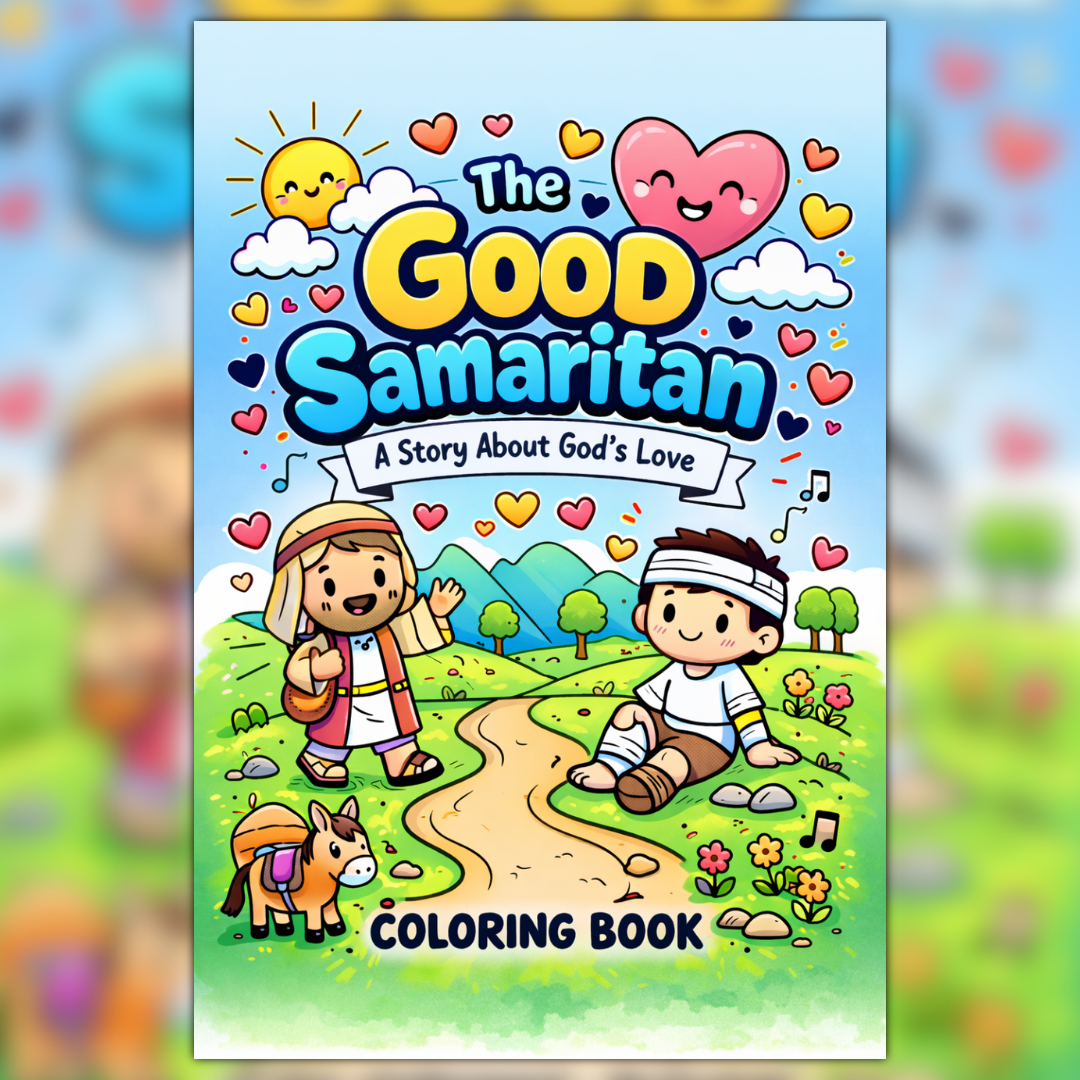 The Good Samaritan – Children’s Coloring Book | Hotmart