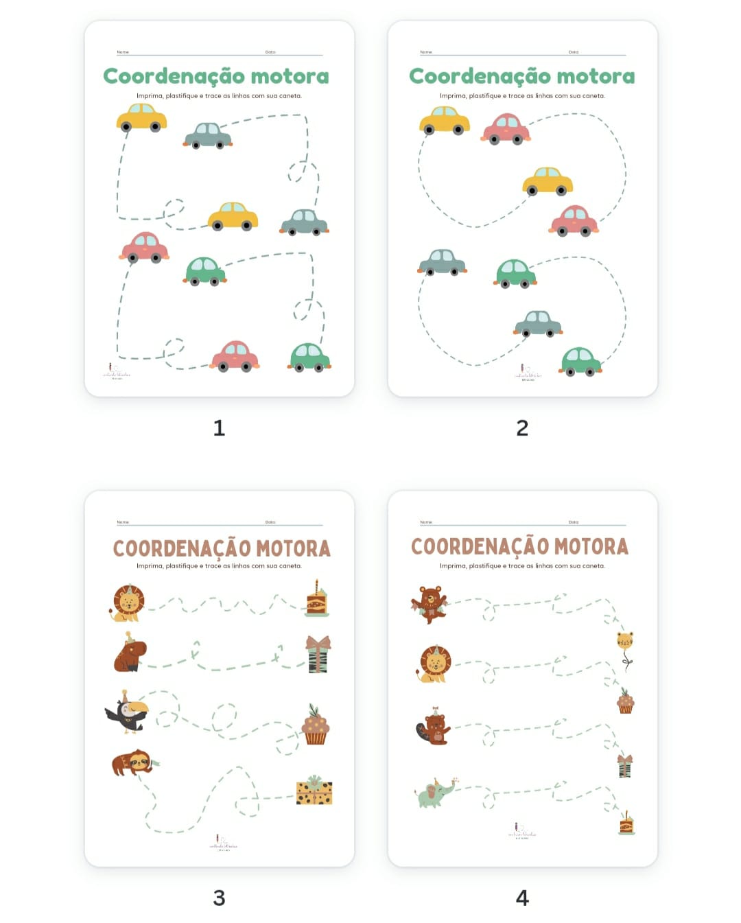 Atividade Coordenação motora ilustrada - Elene dos Anjos Gomes | Ho...
