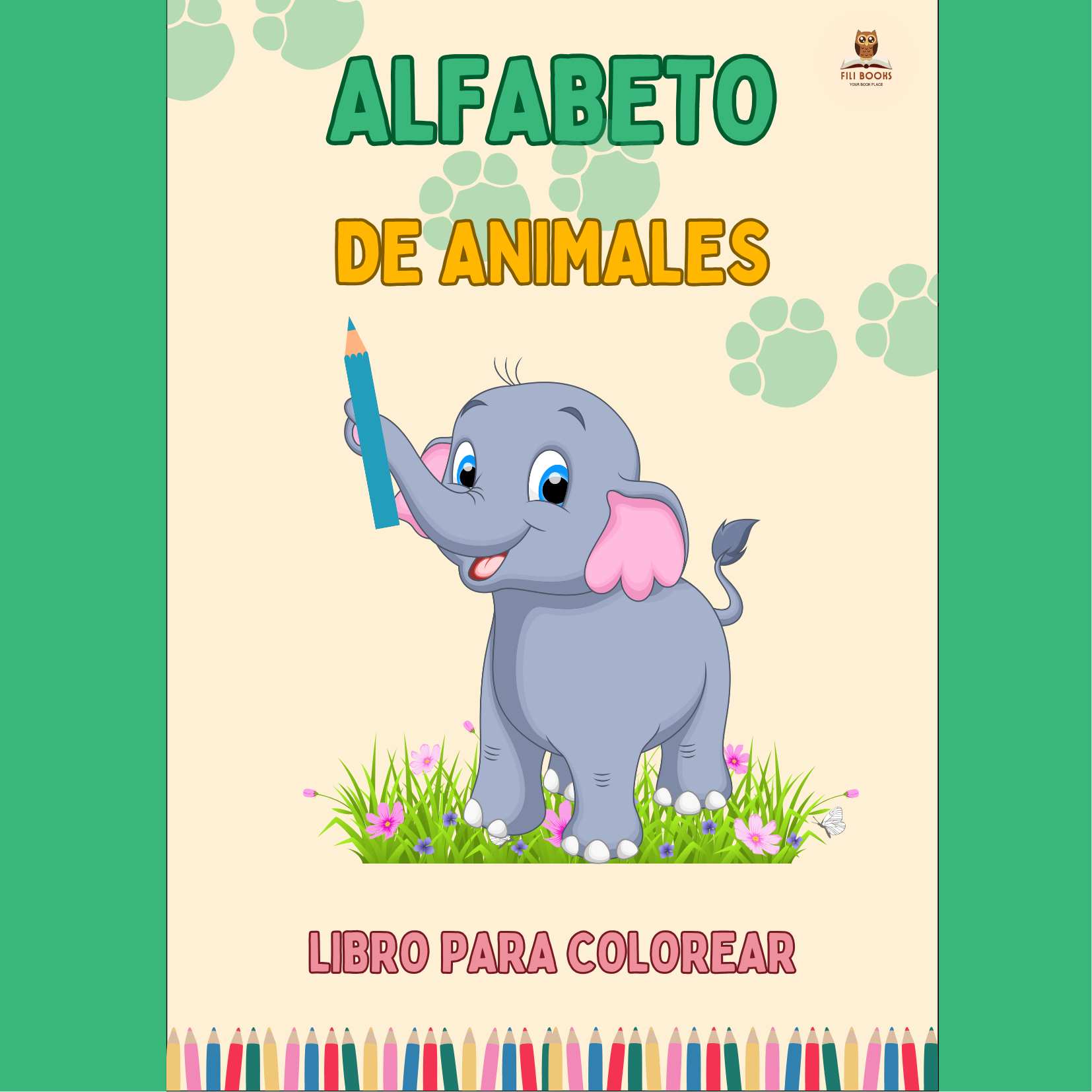 Libro Para Colorear "Alfabeto de Animales" - Fili Books | Hotmart
