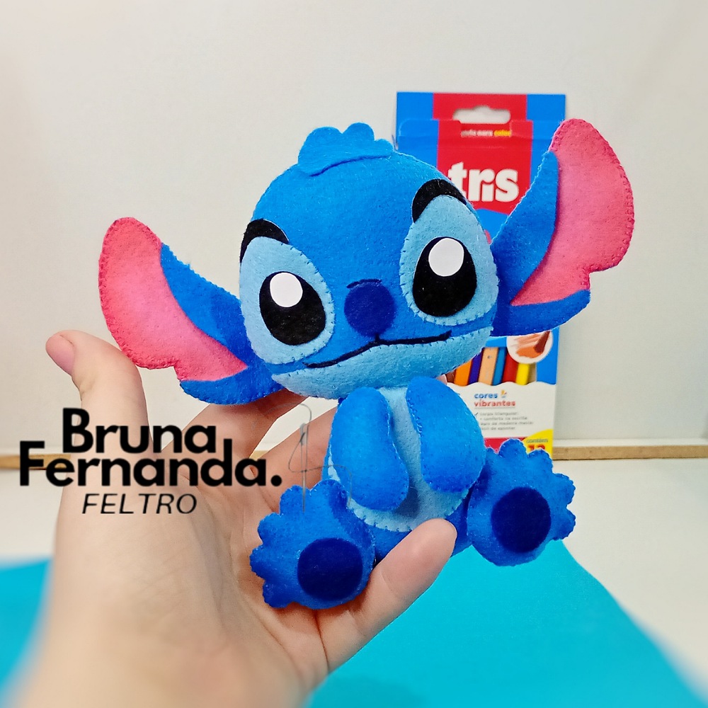 Molde Digital Stitch para Feltro - Pronto para Impressão (apenas o ...